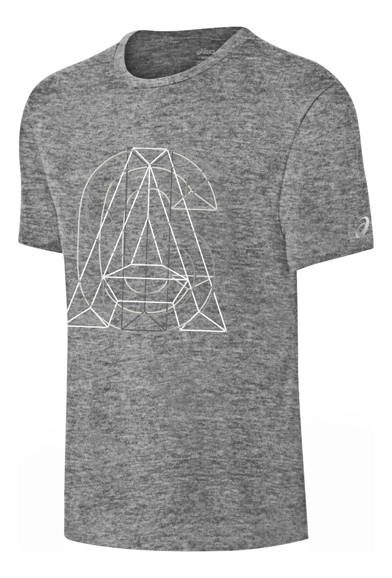 Mens ASICS Overlay Tee Short Sleeve Technical Tops