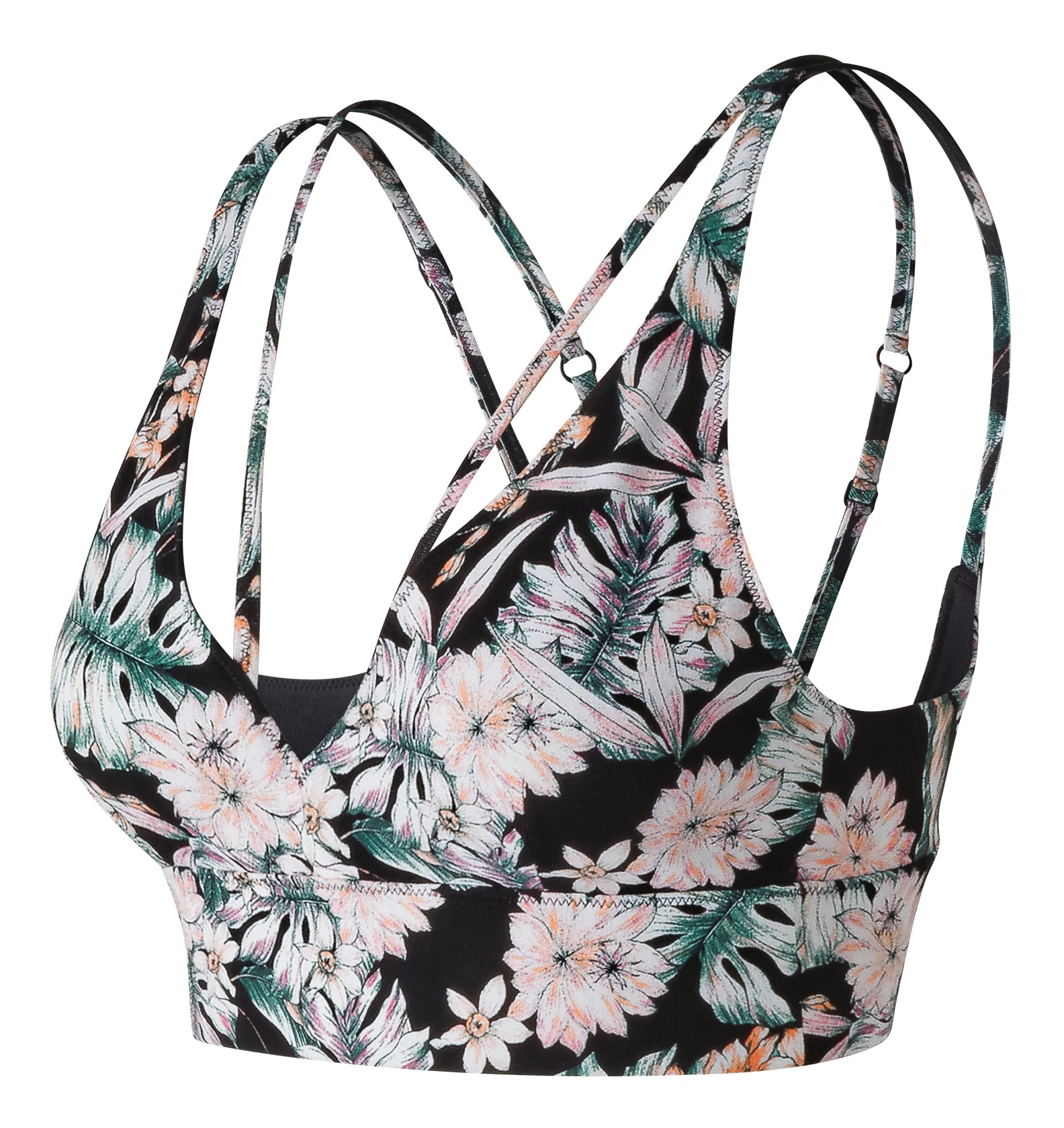 Womens New Balance Evolve Strappy Printed Sports Bras