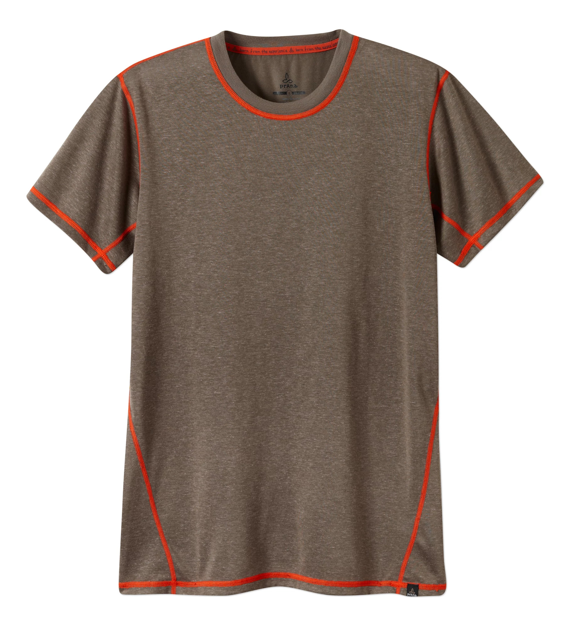 Mens Prana Crux Crew Short Sleeve Technical Tops