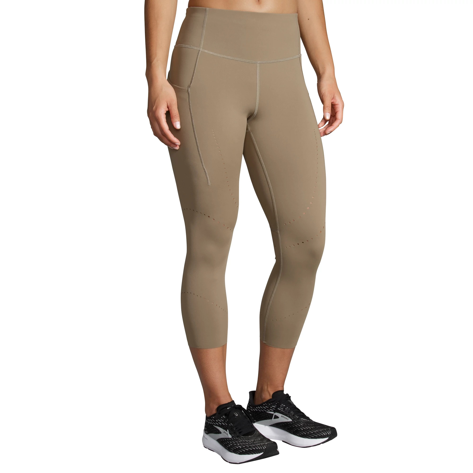 Womens Brooks Method 3/4 Crop Tights