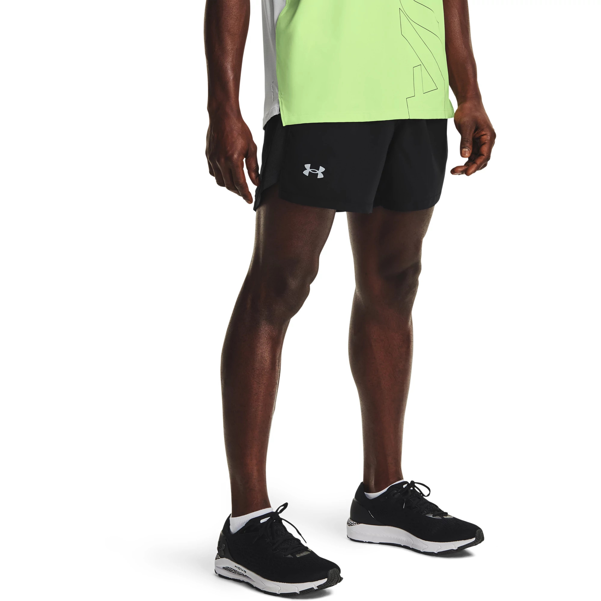Mens Under Armour Launch 5 inch Lined Shorts