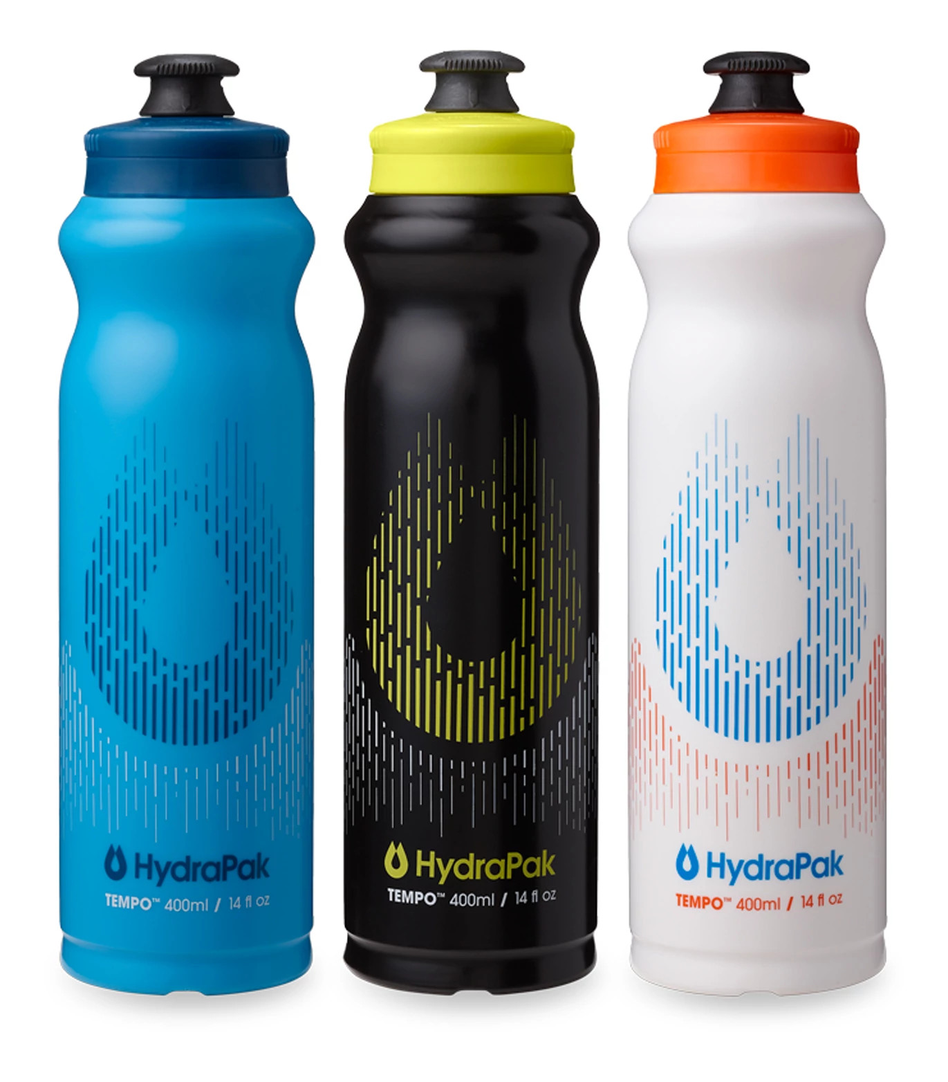 HydraPak Tempo Bottle 3 Pack 400 ml Hydration