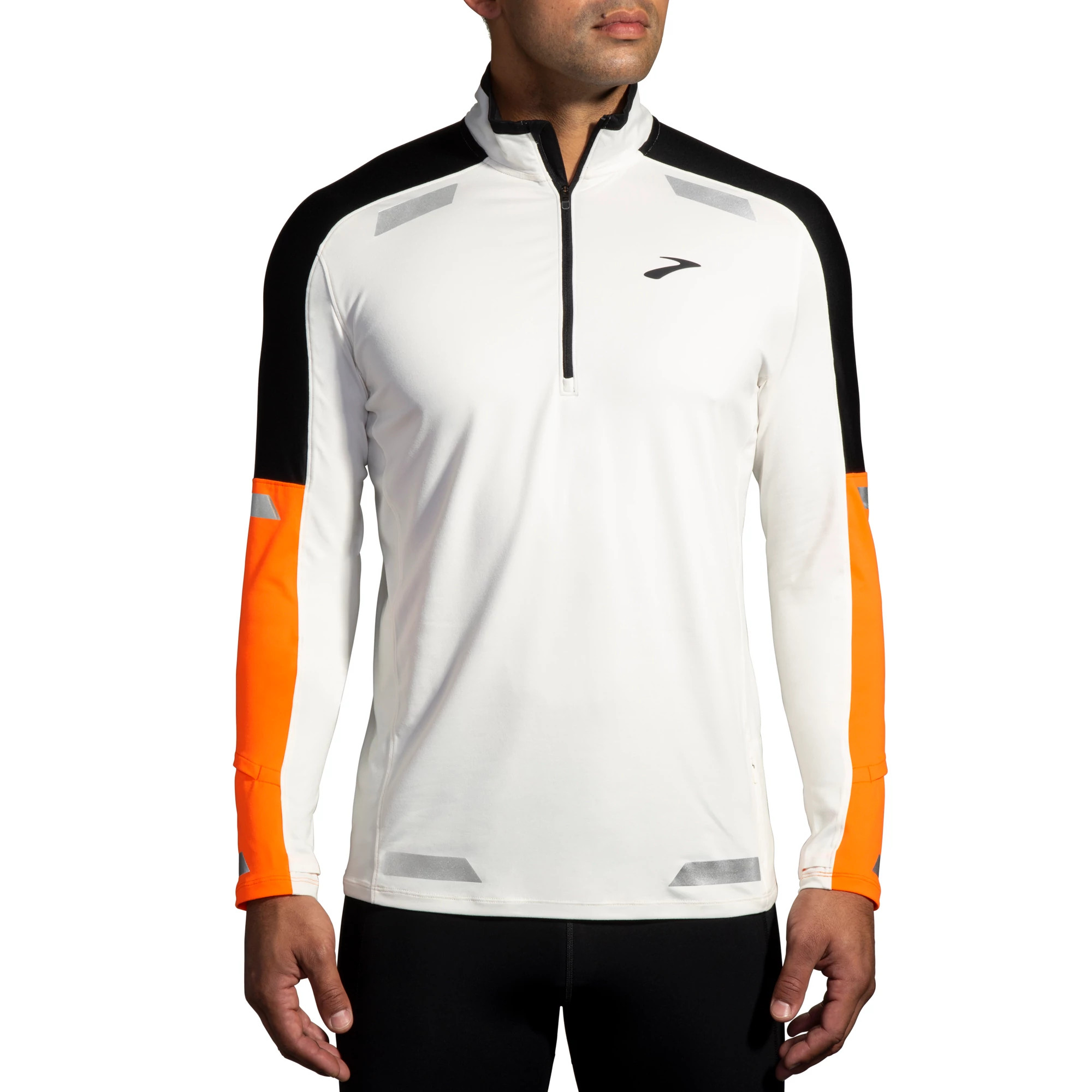 Mens Brooks Run Visible 1/2-Zip 2.0 Long Sleeve Technical Tops