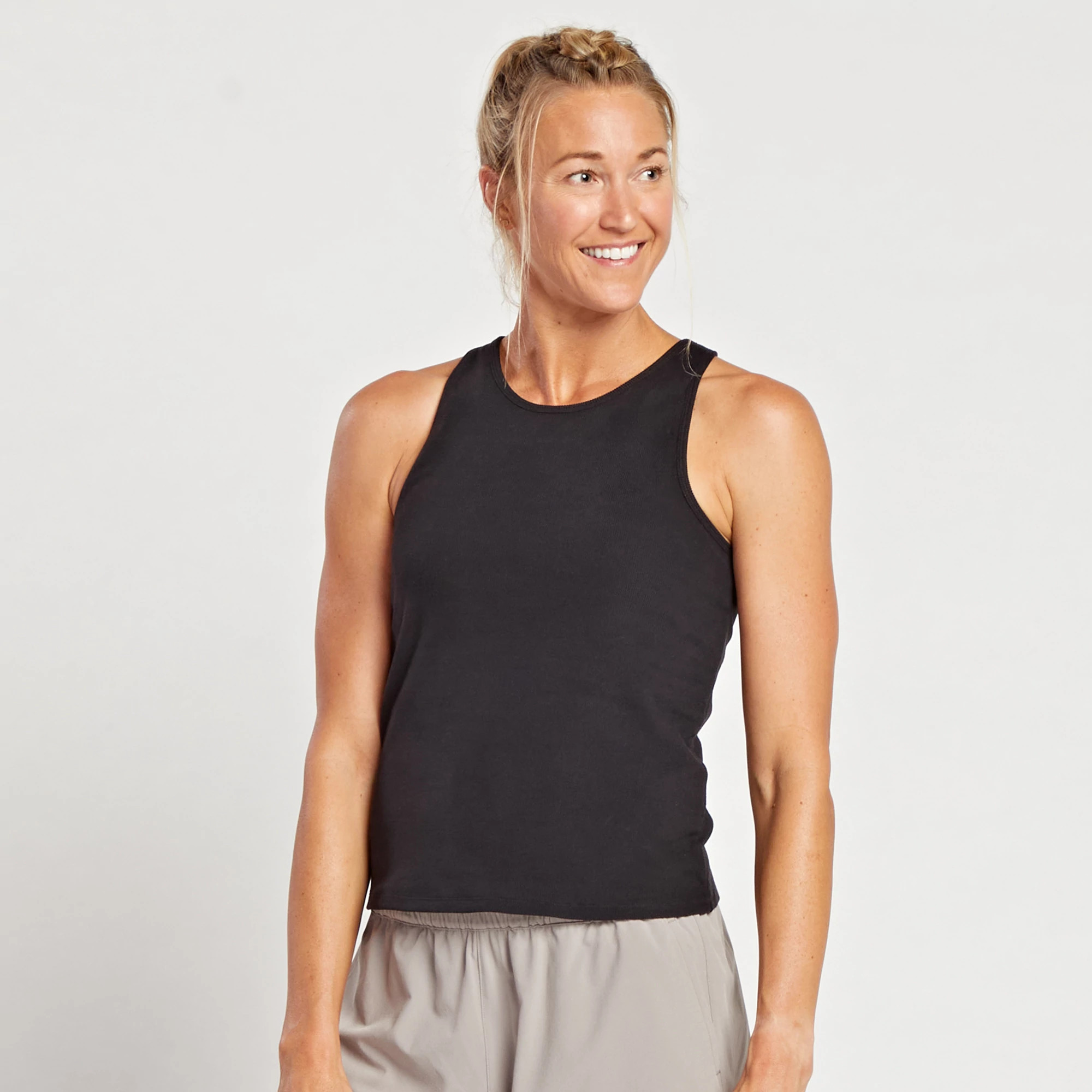 Womens Korsa Stellar Ribbed Tank Technical Tops