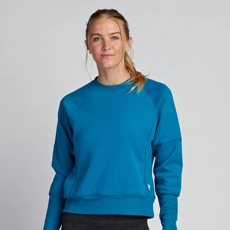Womens Korsa Metropolitan Crew Long Sleeve Technical Tops
