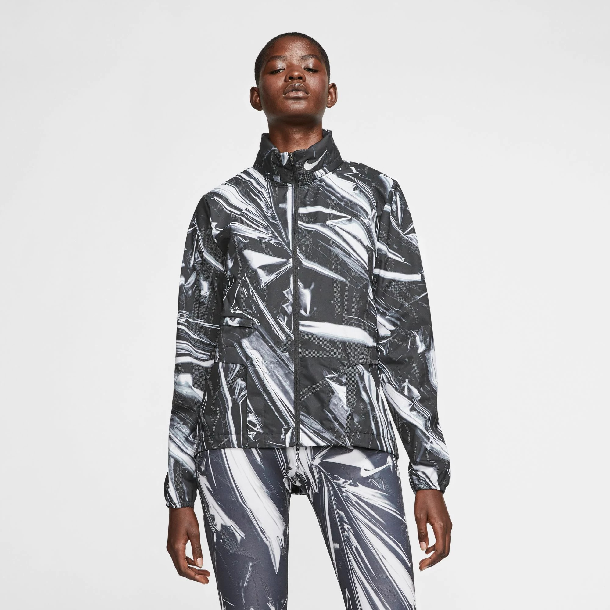 Womens Nike Shield Hooded Flash Running Jackets