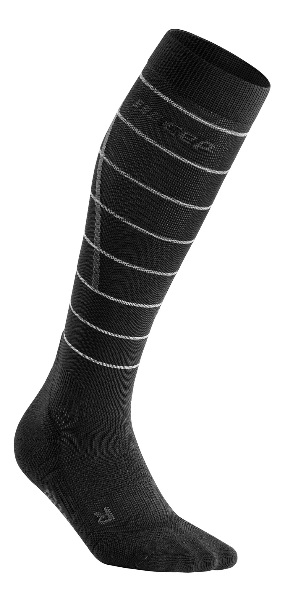 Mens CEP Reflective Compression Socks Injury Recovery