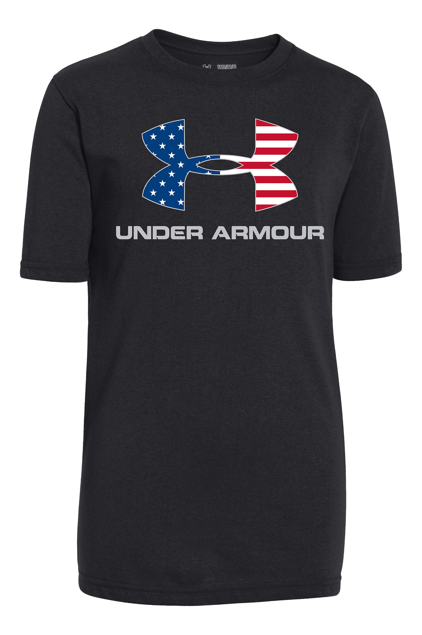 Kids Under Armour Big Logo USA T Short Sleeve Technical Tops