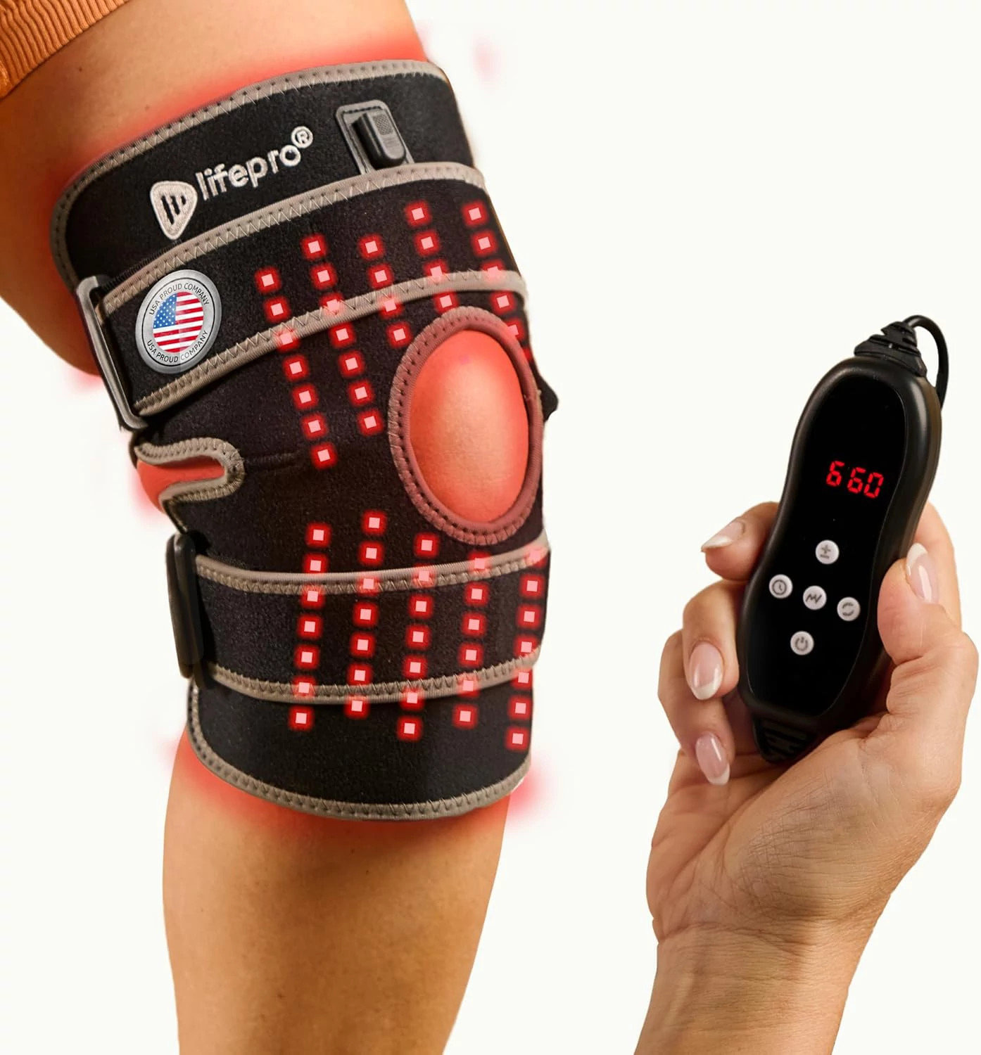 LifePro BioRecover Light Therapy Knee Brace Injury Recovery