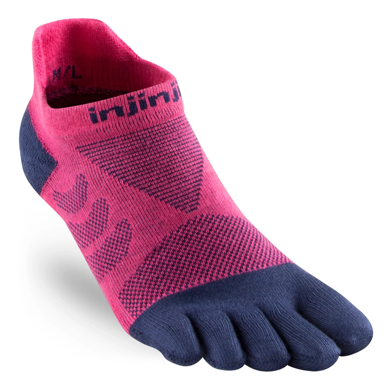 Womens Injinji Ultra Run No Show CoolMax Socks