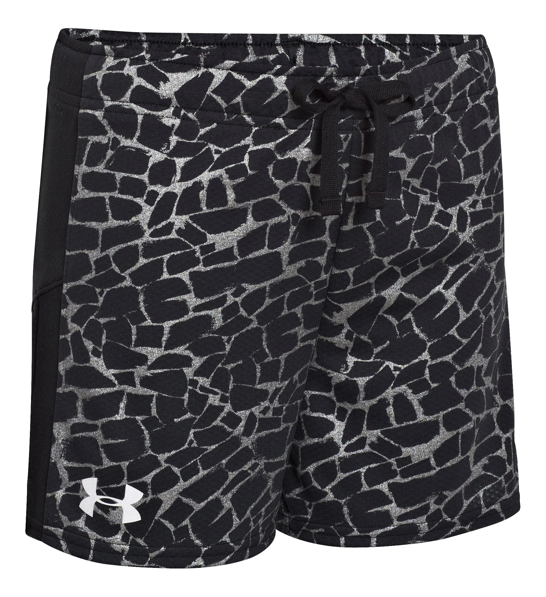 Kids Under Armour Girls Intensity Knit Printed 3 Unlined Shorts