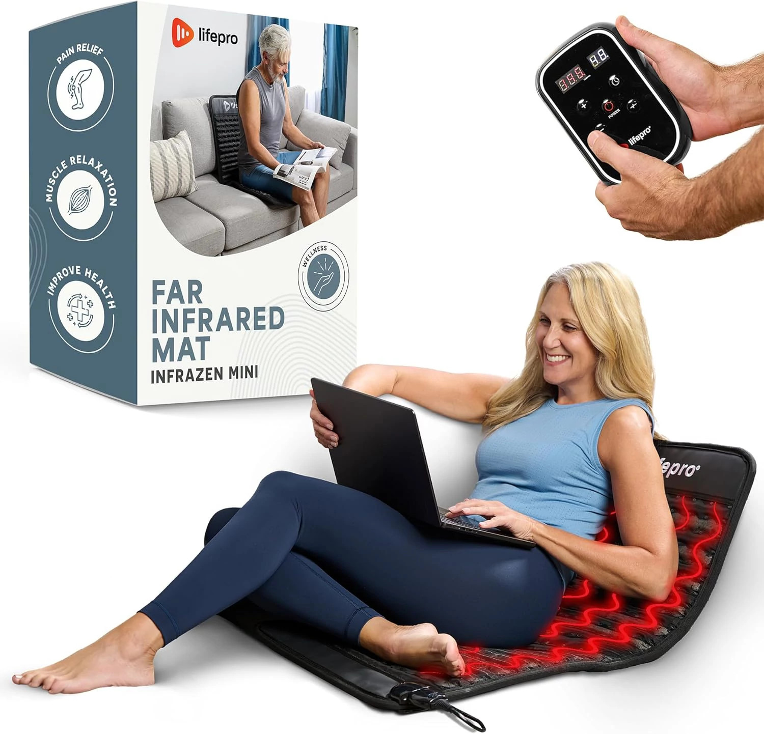 Lifepro InfraZen Far Infrared PEMF Mini Mat Injury Recovery