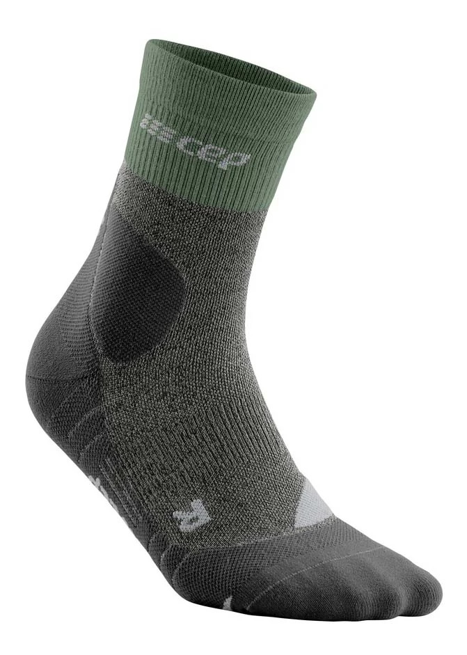 Mens CEP Hiking Merino Mid Cut Compression 2 Pack Socks