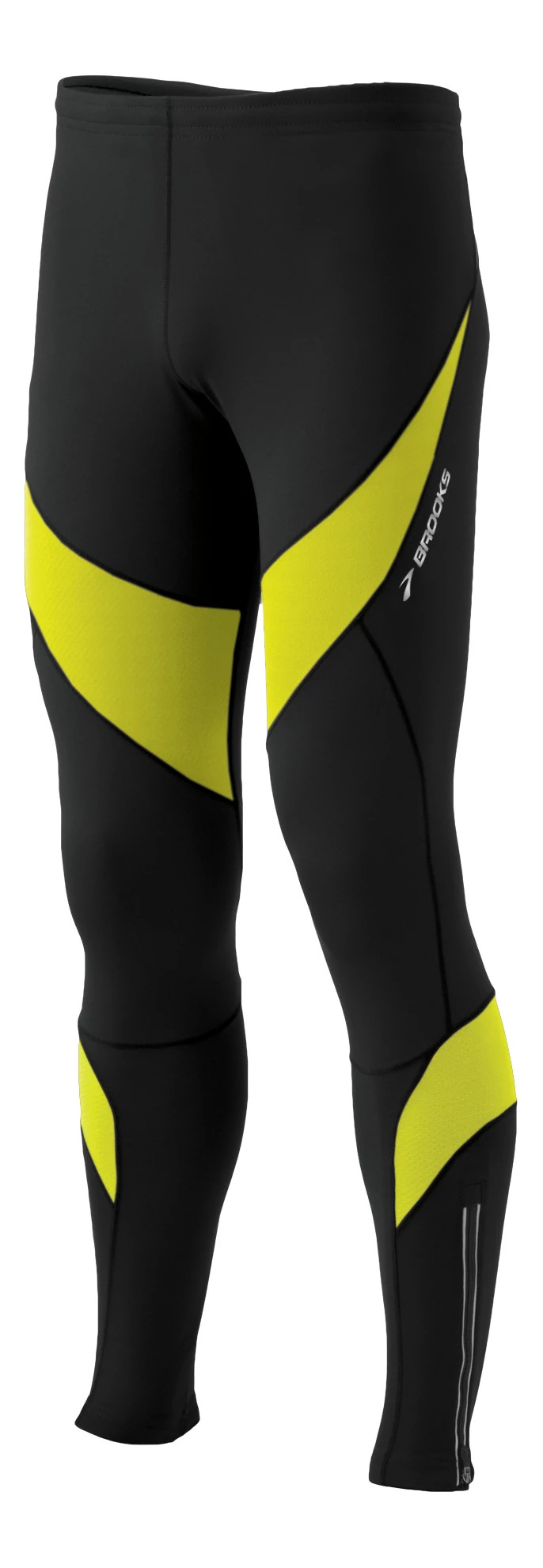 Mens Brooks Vapor-Dry 3D Splice Tight Fitted Tights