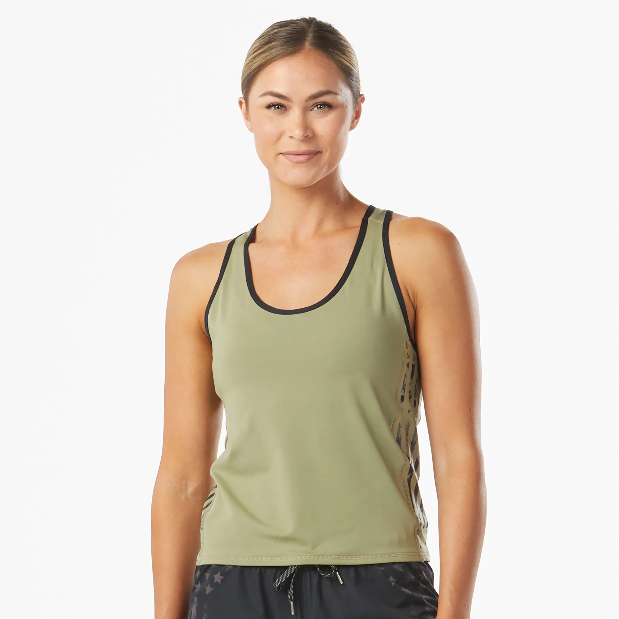 Womens Korsa Cropped Tanks Technical Tops