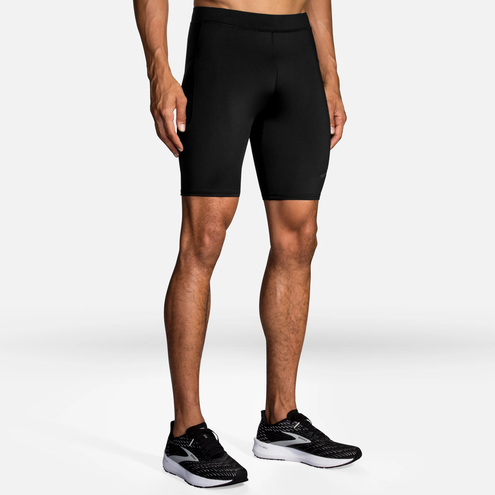 Mens Brooks Source 9" Tight Compression & Fitted Shorts