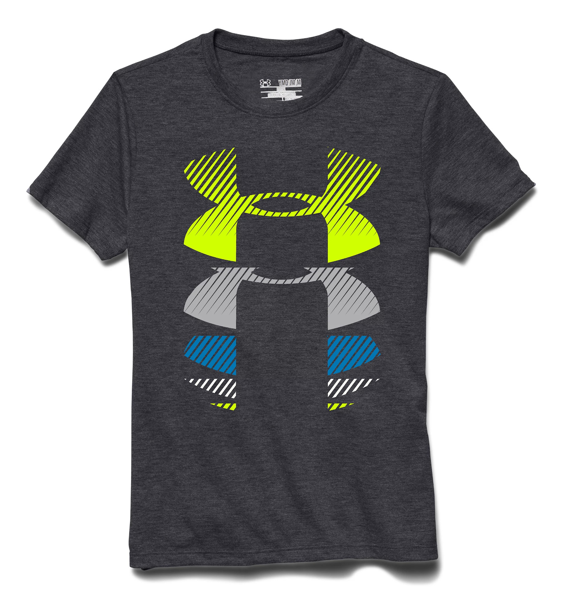 Kids Under Armour Rising Logo Tee Short Sleeve Technical Tops