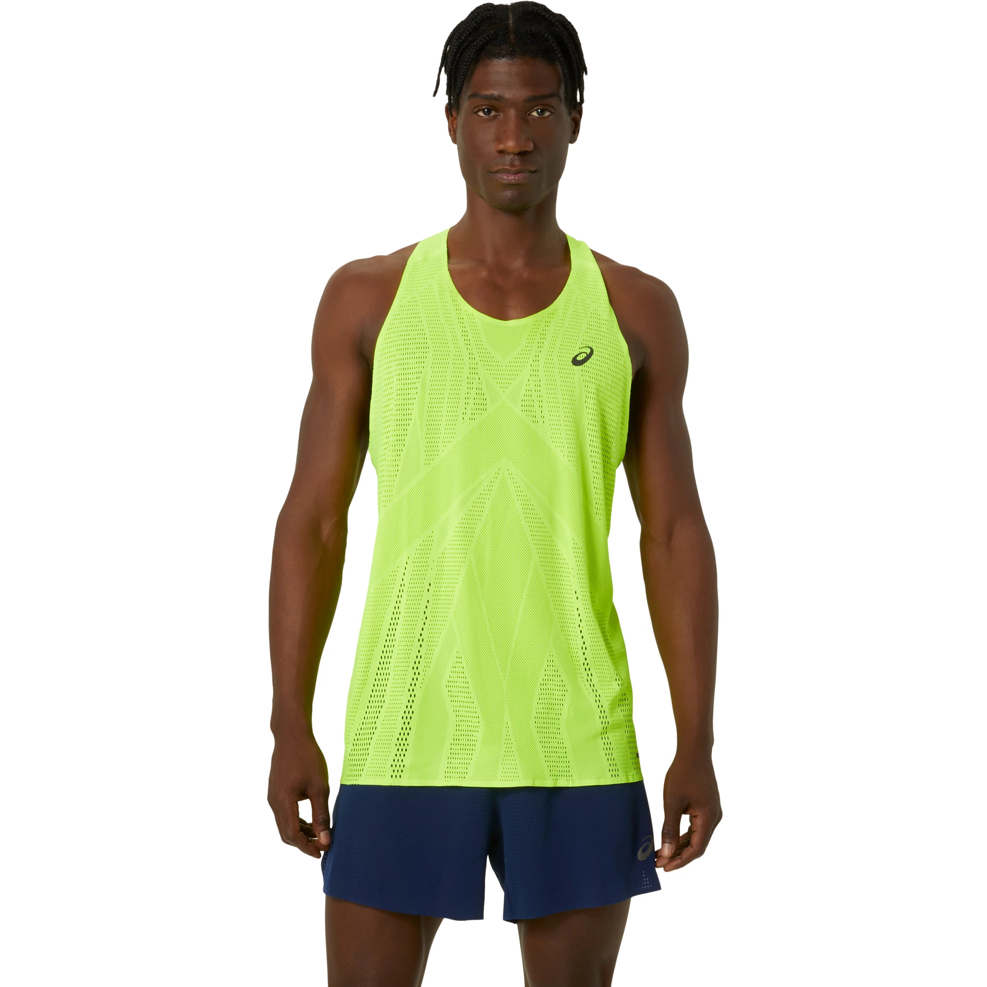 Womens ASICS Metarun Singlet Tanks Technical Tops