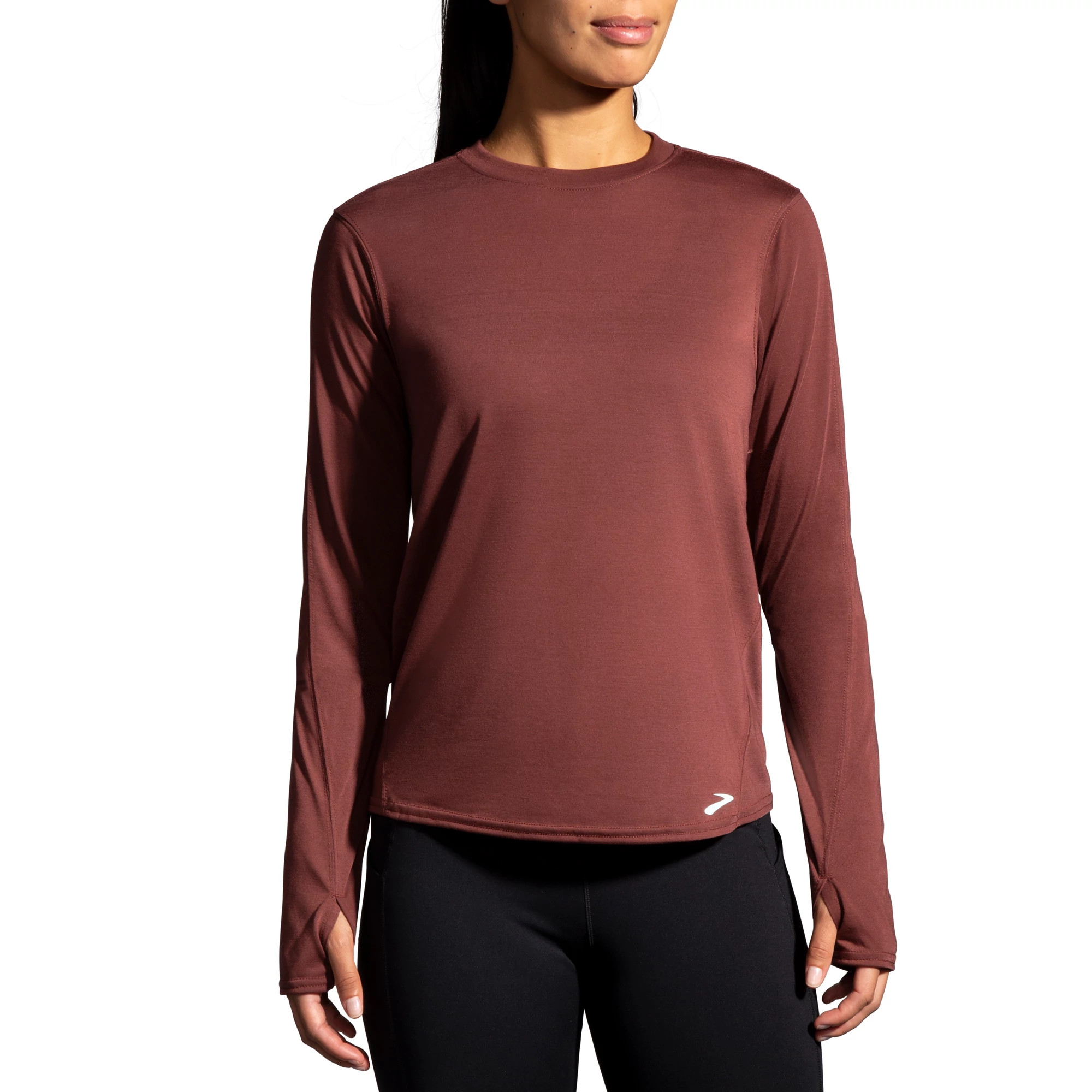 Womens Brooks Distance Long Sleeve Technical Tops