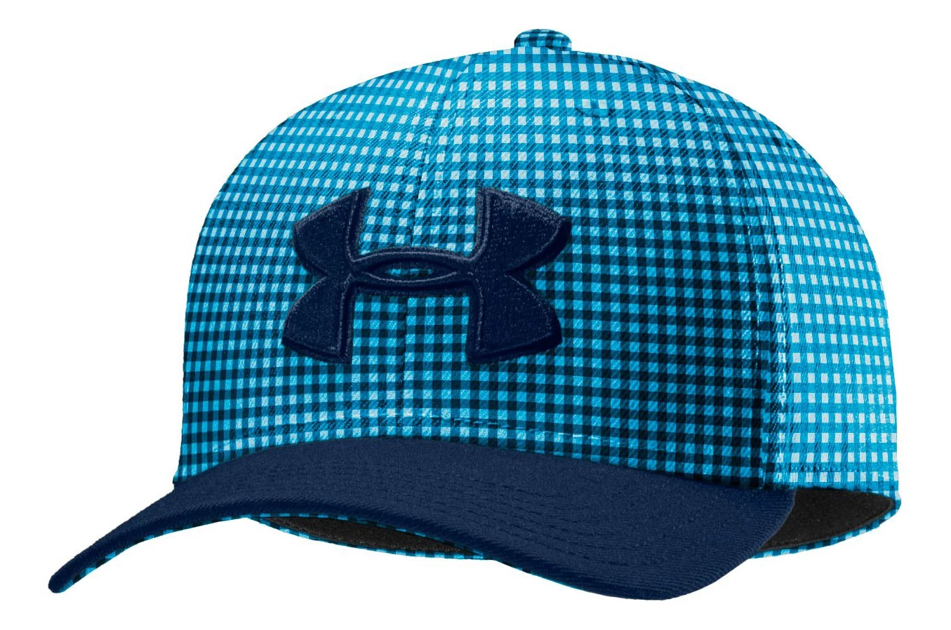 Mens Under Armour UA Low Crown Plaid Golf Cap Headwear