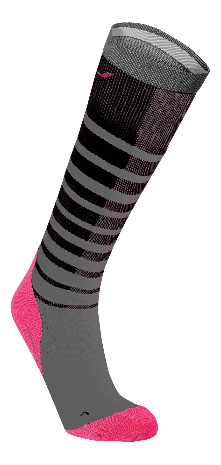 Womens 2XU Striped Run Compression Socks Injury Recovery